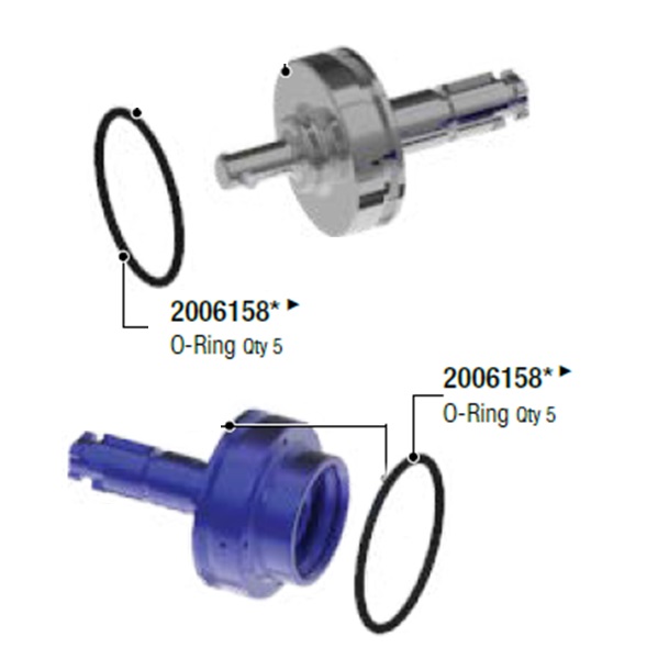Graco Fusion FX Air Piston Oring 5 Pack Foampak