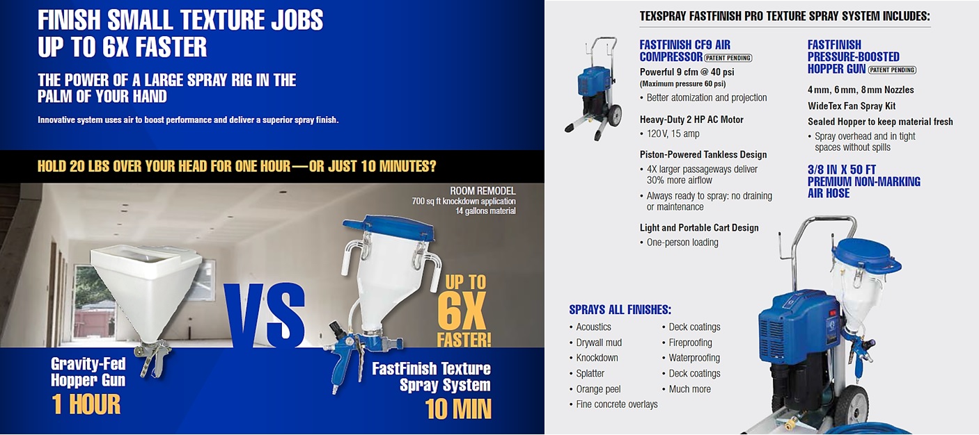 TexSpray Fastfinish: Foampak