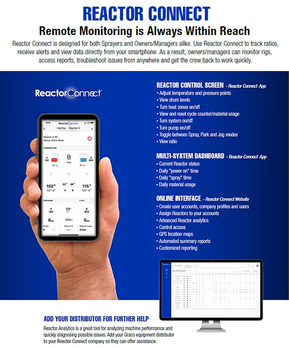 Graco Reactor 3 Polyurea Machines: Foampak